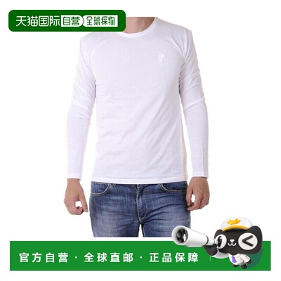 1h可退 香港直邮VERSACE 男士T恤 V800491VJ00180V1003 SS2021 白