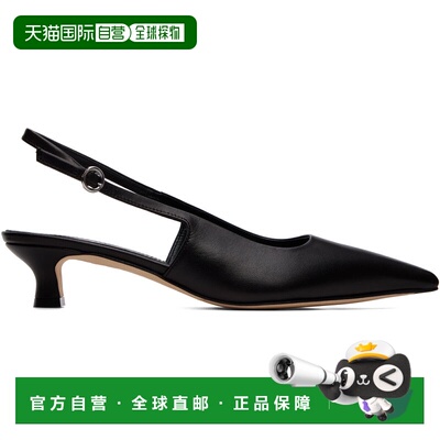 香港直邮aeyde 女士 黑色 Catrina Slingback 中跟鞋 A11PUCATSS3