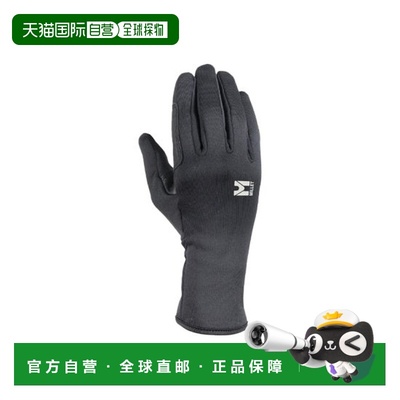 自营欧洲直邮MILLET 黑色再生聚酯滑雪手套男女通用