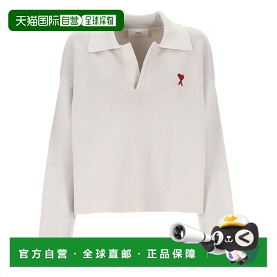 1h可退 香港直邮Ami Paris 女士T恤 UPL346KN0042193 SS2025 白色
