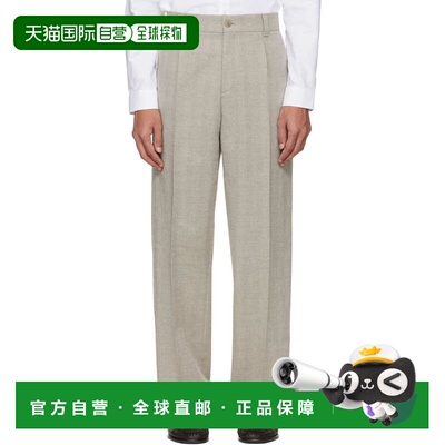 1h可退 香港直邮Hugo 雨果 男士 米色 Modern-Fit Herringbone We