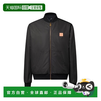 自营欧洲直邮LV路易威登 Blason男士黑色棉双面休闲风飞行员夹克