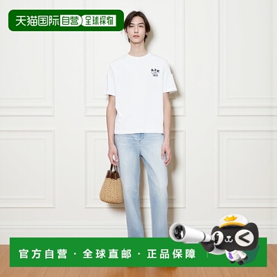 自营欧洲直邮APC 女士白色棉T恤