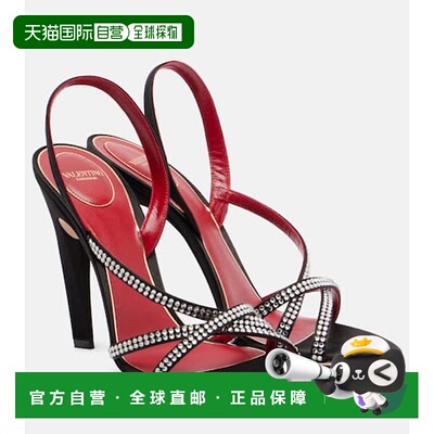 香港直邮Valentino 华伦天奴 女士 Dans Le Foyer 105 绸缎凉鞋