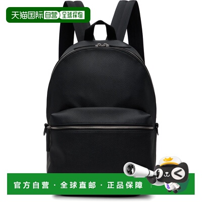 香港直邮HUGO 雨果 男士 黑色 Zipped Front Pocket 双肩包 50535