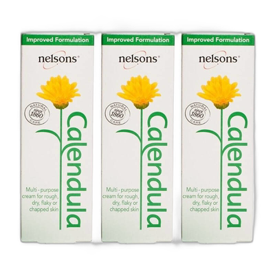 欧洲直邮英国药房Nelsons金盏花霜滋润皮肤保湿不油腻防干燥50g*3