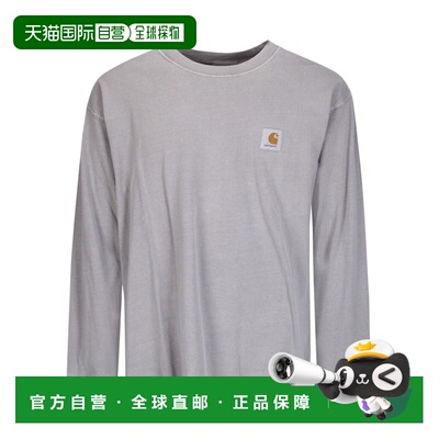 1h可退 香港直邮CARHARTT WIP 男士T恤 I0299482LRGD SS2026 灰色