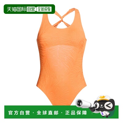 1h可退 香港直邮Vilebrequin 女士 One-piece 泳衣 orange橙色 舒