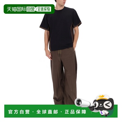 1h可退 香港直邮SACAI 男士休闲裤 2603923M550 SS2026 棕色 Carg
