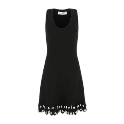 香港直邮Alaia 圆领无袖连衣裙 AA9R22021M667