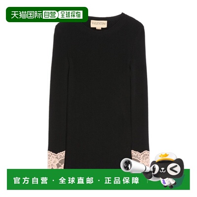 1h可退 香港直邮VALENTINO 女士针织衫 BKC69G9SHDPU AW2025 黑色