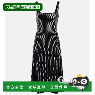 1h可退 香港直邮Staud 女士 Ellison 紧身针织中长连衣裙吊带
