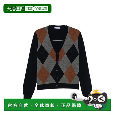 1h可退 香港直邮PRADA 女士针织衫 P25O486519F0G7P AW2026 深蓝