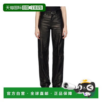 1h可退 香港直邮Rick Owens 腰带袢休闲裤 RP02E4350LNV