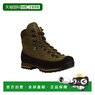 自营欧洲直邮Millet Bouthan杏仁棕皮革透气高帮徒步鞋男女通用