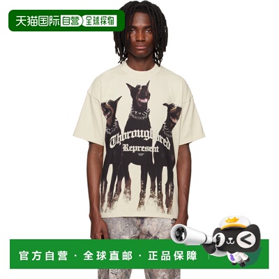 1h可退 香港直邮Represent 男士 灰白色 Thoroughbred T恤 MLM411