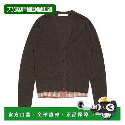 1h可退 香港直邮ACNE STUDIOS 女士针织衫 A60654ADM SS2026 深棕