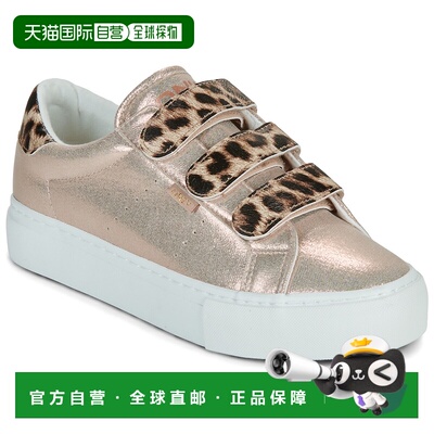 欧洲直邮Only女鞋低帮板鞋ONLDONNA METALLIC VELCRO PU厚底
