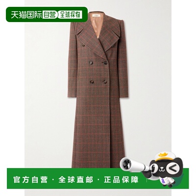 香港直邮Chloe 蔻依 女士 长款双胸褶大衣 CH25AMA51097女装西装