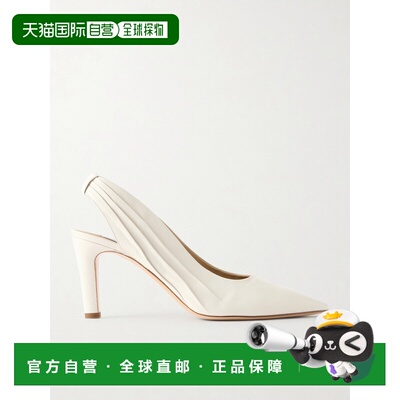 Gabriela Hearst 女士 Amari 褶边皮质露跟浅口鞋单鞋女高跟女鞋