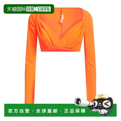 1h可退 香港直邮NORMA KAMALI 诺玛 卡玛丽 女士 上衣 orange橙色
