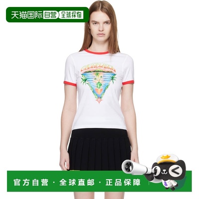 1h可退 香港直邮Casablanca 女士 白色 Innocence Triangle Longl