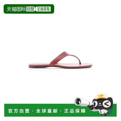 1h可退 美国直邮KHAITE 女士 Archer 皮质人字拖 red红色 舒适时