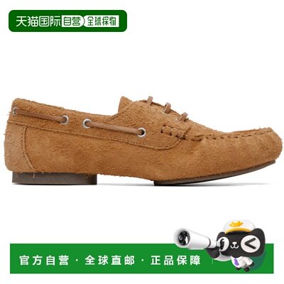 1h可退 香港直邮A.P.C. 女士 黄褐色 Camille 帆船鞋 PXCDXF53340