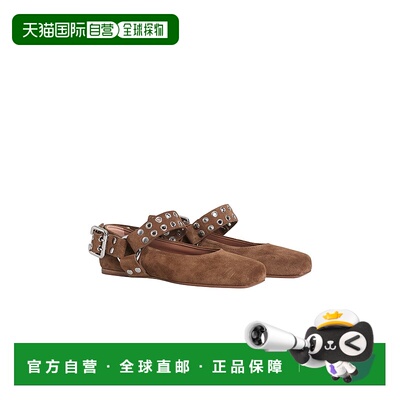 1h可退 香港直邮Alaia 女士 芭蕾平底鞋 AA3A041CK177 舒适时尚