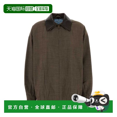 香港直邮Prada 普拉达 女士 刺绣羊毛夹克 P8063ESOOO6130