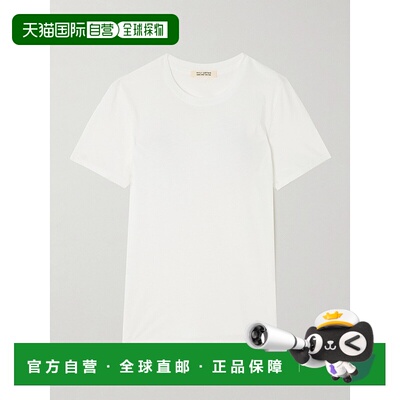1h可退 香港直邮NILI LOTAN 女士 Mariela 棉针织T恤 12528K51WHI