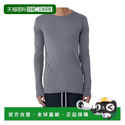 1h可退 香港直邮Rick Owens 长袖T恤 RU01F2257UCDB