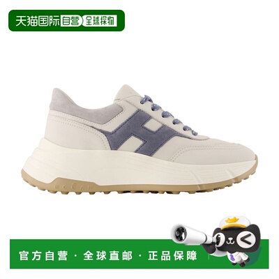 香港直邮Hogan 女士 H669 ALLACCIATO H 皮质白色运动鞋 HXW6690F