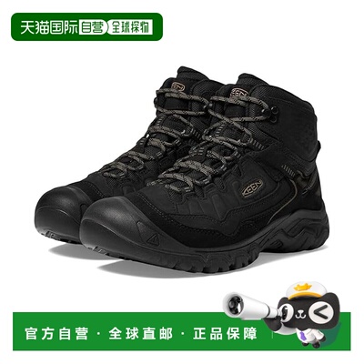 美国直邮keen 男士 Targhee IV 防水登山靴 black黑色 舒适时尚