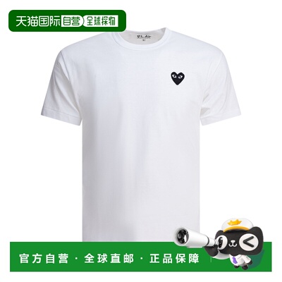 1h可退 欧洲直邮COMME DES GARÇONS PLAY 男士T恤 AXT0640512WHIT