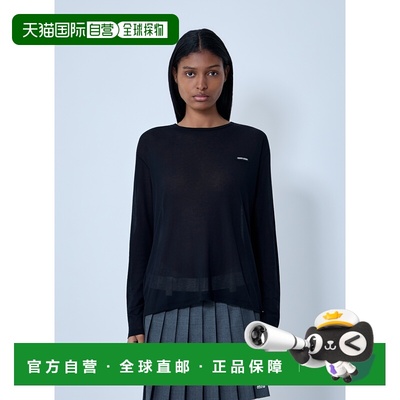 1h可退 香港直邮Miu Miu 缪缪 女士 徽标图案毛衣 MJL939133O