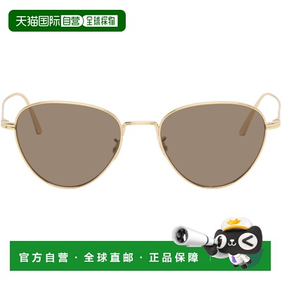 香港直邮KHAITE 女士 金色 Oliver Peoples 联名 1991C 太阳镜 0O