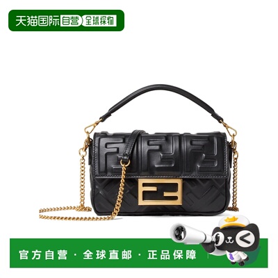 香港直邮FENDI 女士手提包 8BS017AT57F15ZW SS2026 黑色 Baguett