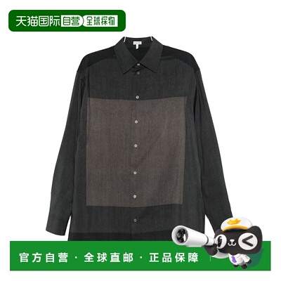 香港直邮LOEWE 罗意威 男士 黑色衬衫 H526Y05XAF