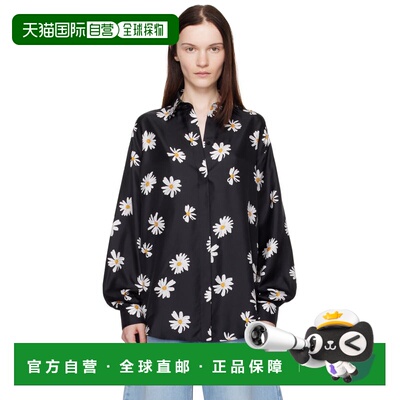 1h可退 香港直邮Moschino 莫斯奇诺 女士 黑色 Allover Daisy 衬