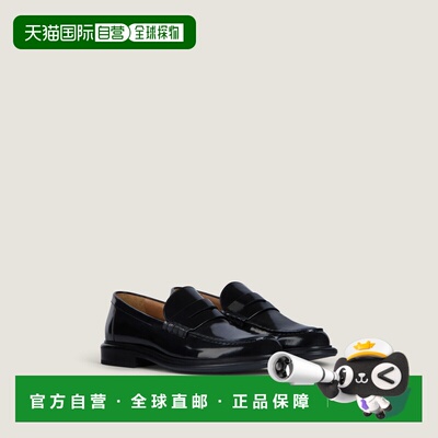 自营欧洲直邮Givenchy纪梵希 GENT男士皮革一脚蹬黑色乐福鞋男鞋