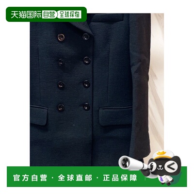 1h可退 香港直邮CHLOÉ 男士夹克 17AVE02BLACK AW2019 黑色 双排