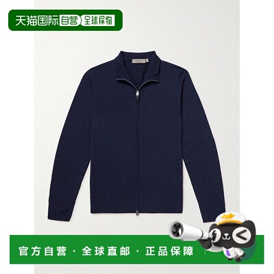 香港直邮1h可退 Canali 康钠丽 男士 羊毛拉链针织开衫 MK01149C0