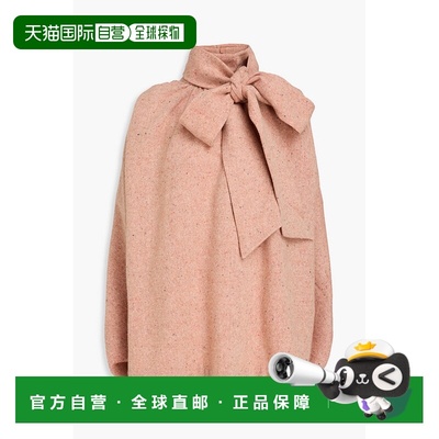 香港直邮ZIMMERMANN 女士 Donegal 蝴蝶结羊毛混纺花呢衫 0722TF2