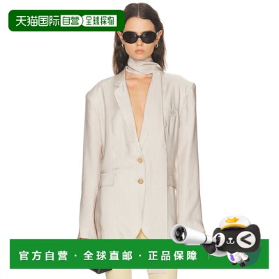 1h可退 美国直邮Acne Studios 艾克妮 女士 细格纹西装外套 AH033