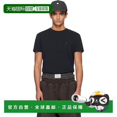 香港直邮Acne Studios 艾克妮 男士 黑色 Regular Fit T恤 CL0309