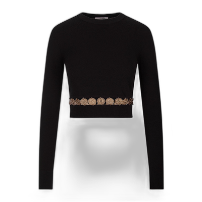 香港直邮Paco Rabanne 圆领毛衣 24AMPU286ML0289针织衫