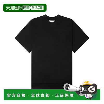 1h可退 香港直邮SACAI 男士T恤 2603987M001 SS2026 黑色 圆领短T