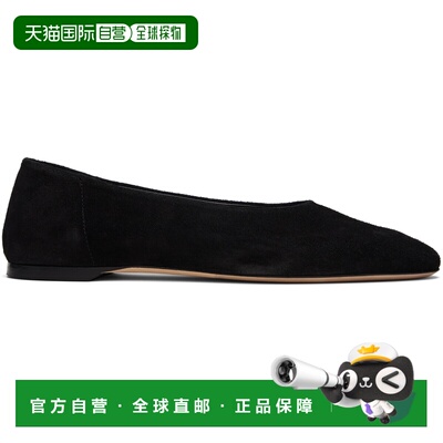香港直邮toteme 女士 黑色 Slip Suede 芭蕾鞋 262WAS0313LE01550