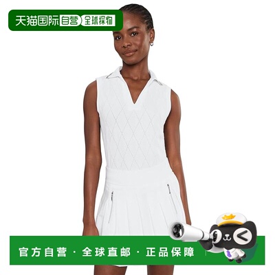 1h可退 美国直邮VARLEY 女士 Marit 无缝Polo衫 white白色 舒适时